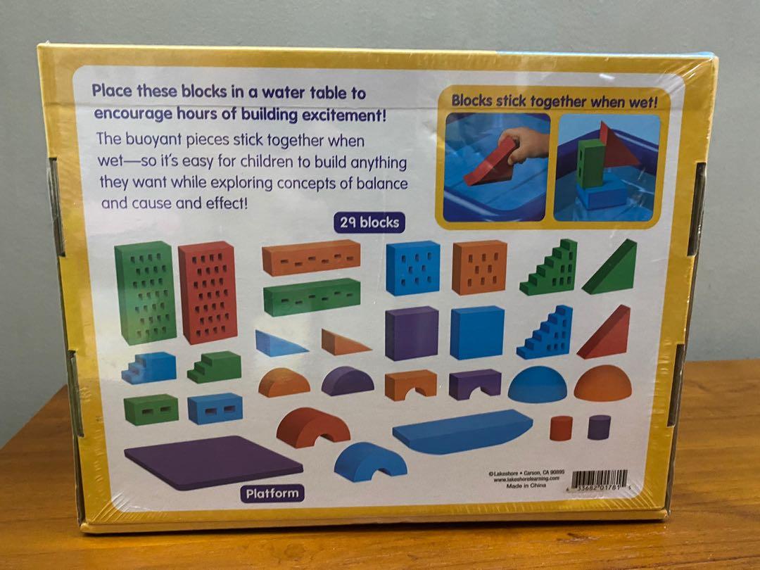 Lakeshore Water blocks, Hobbies & Toys, Toys & Games on Carousell
