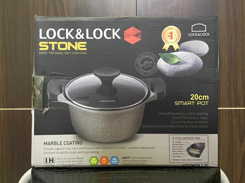 LOCK&LOCK STONE Marble Coating Smart Pot, Furniture & Home Living ...