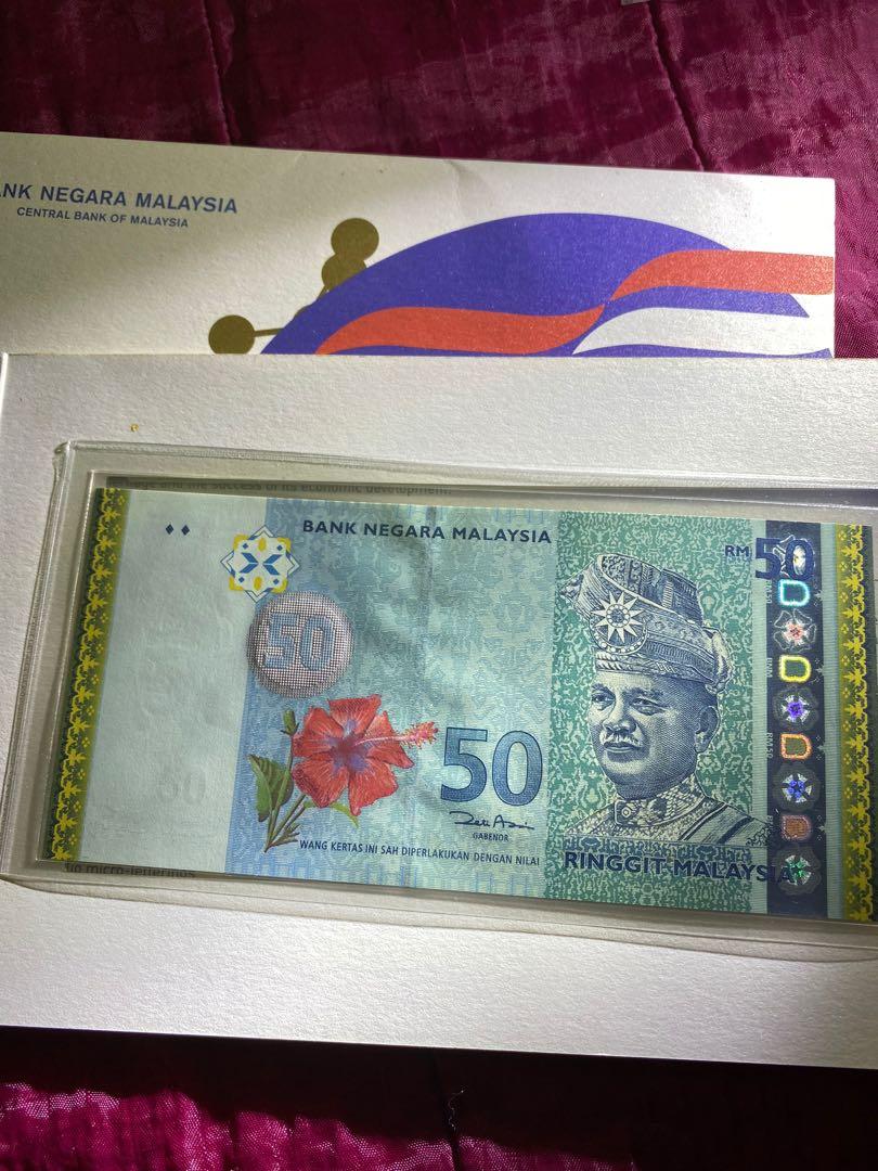 (Reserved) Malaysia RM50 ringgit Gold/Yellow Edges, Hobbies & Toys ...