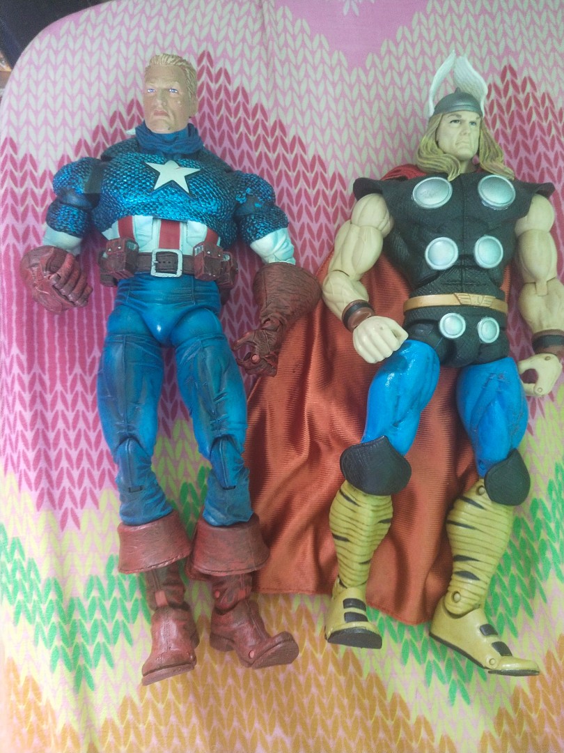Marvel Legends Icons Captain America and Thor, Hobbies & Toys, Toys ...