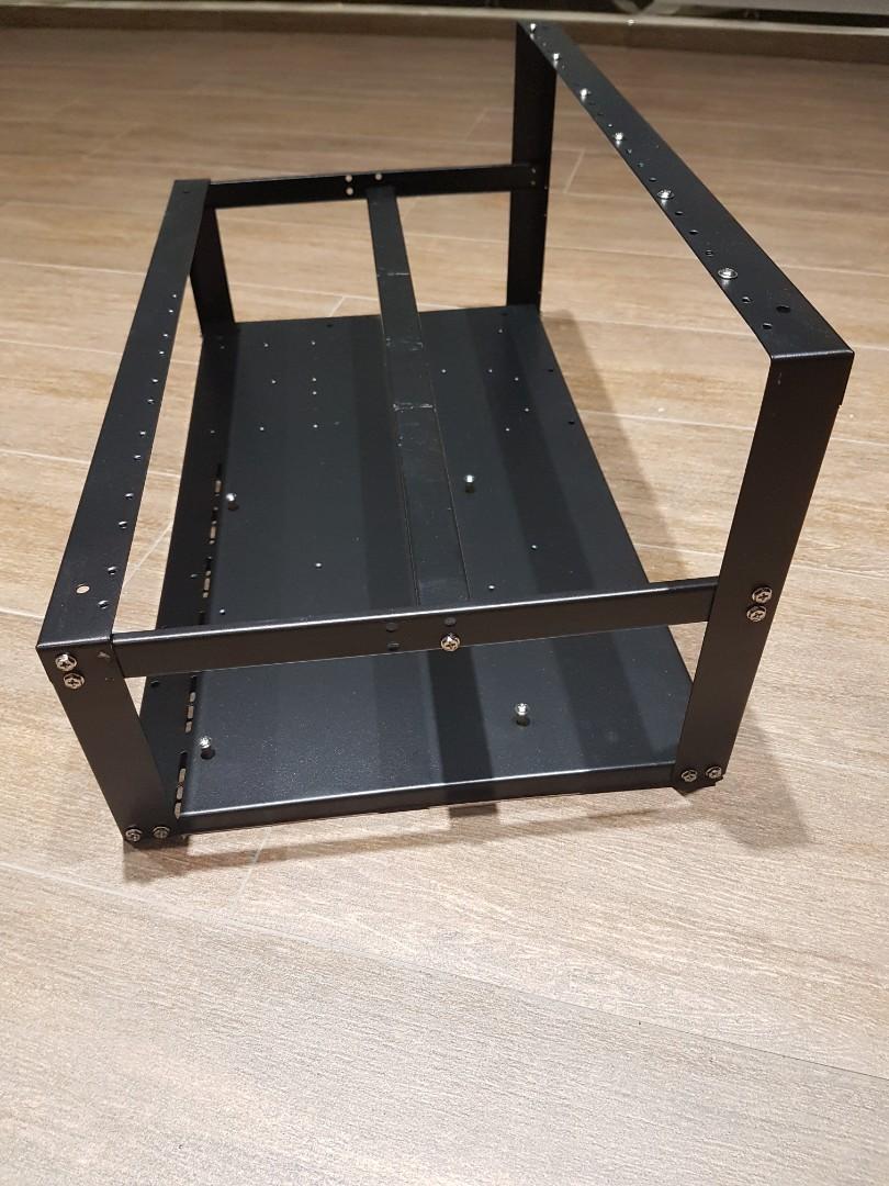 Mining Rack for 6 GPUs. Can fit big GPUs, Furniture & Home Living ...