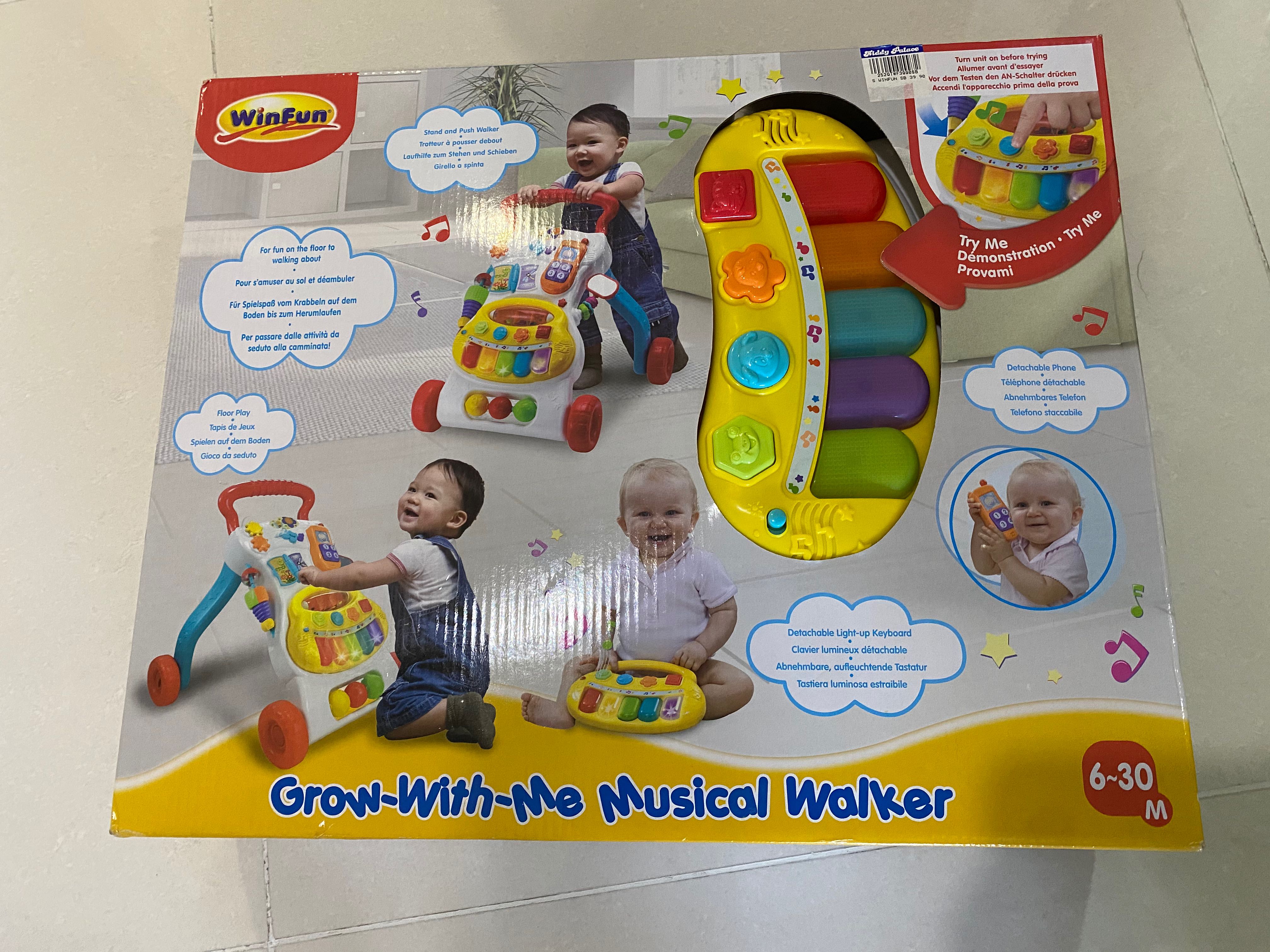 Musical walker, Hobbies & Toys, Toys & Games on Carousell