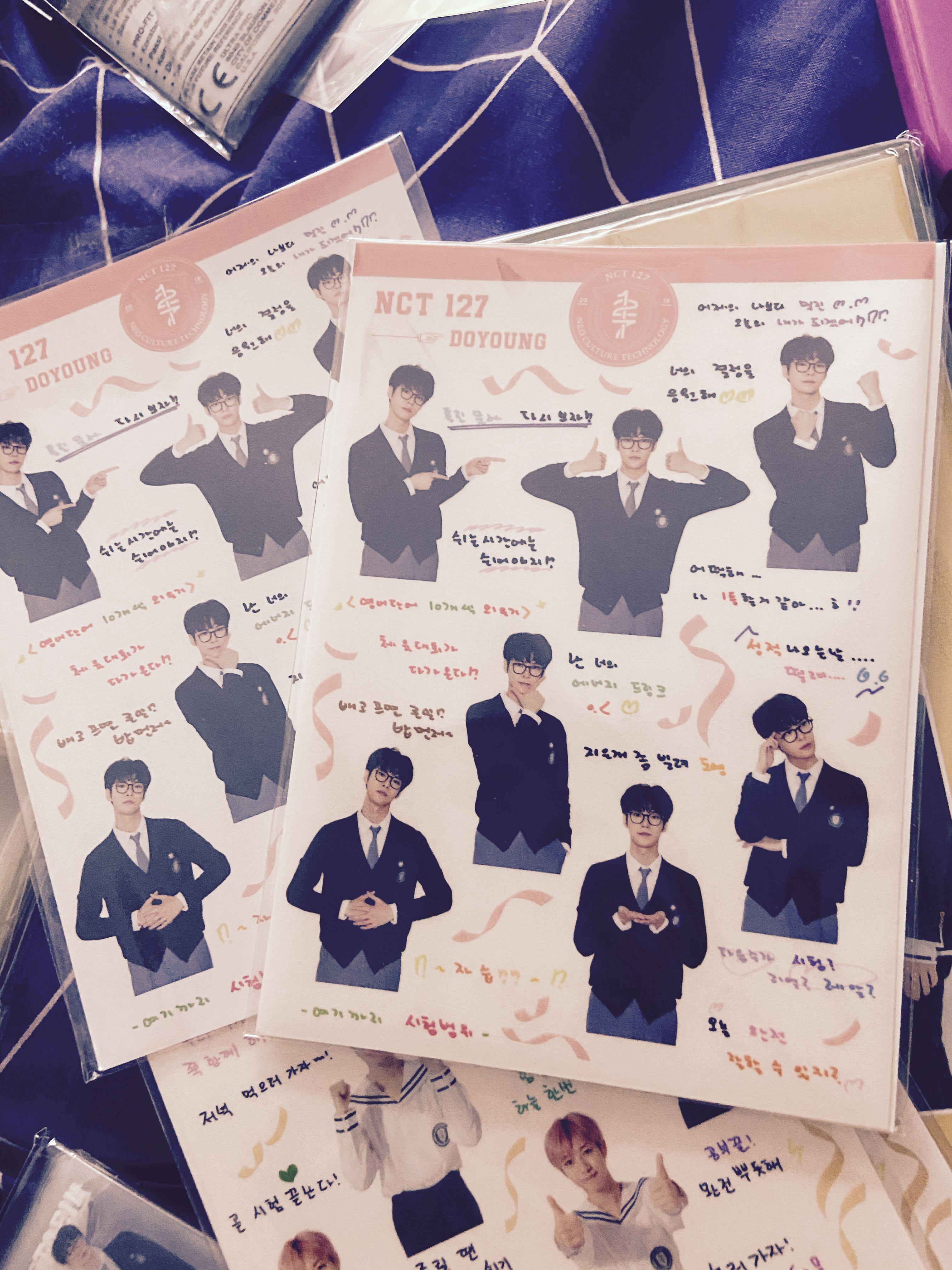 NCT 127 DOYOUNG BACK TO SCHOOL B2S 2021 STICKERS, Hobbies & Toys ...