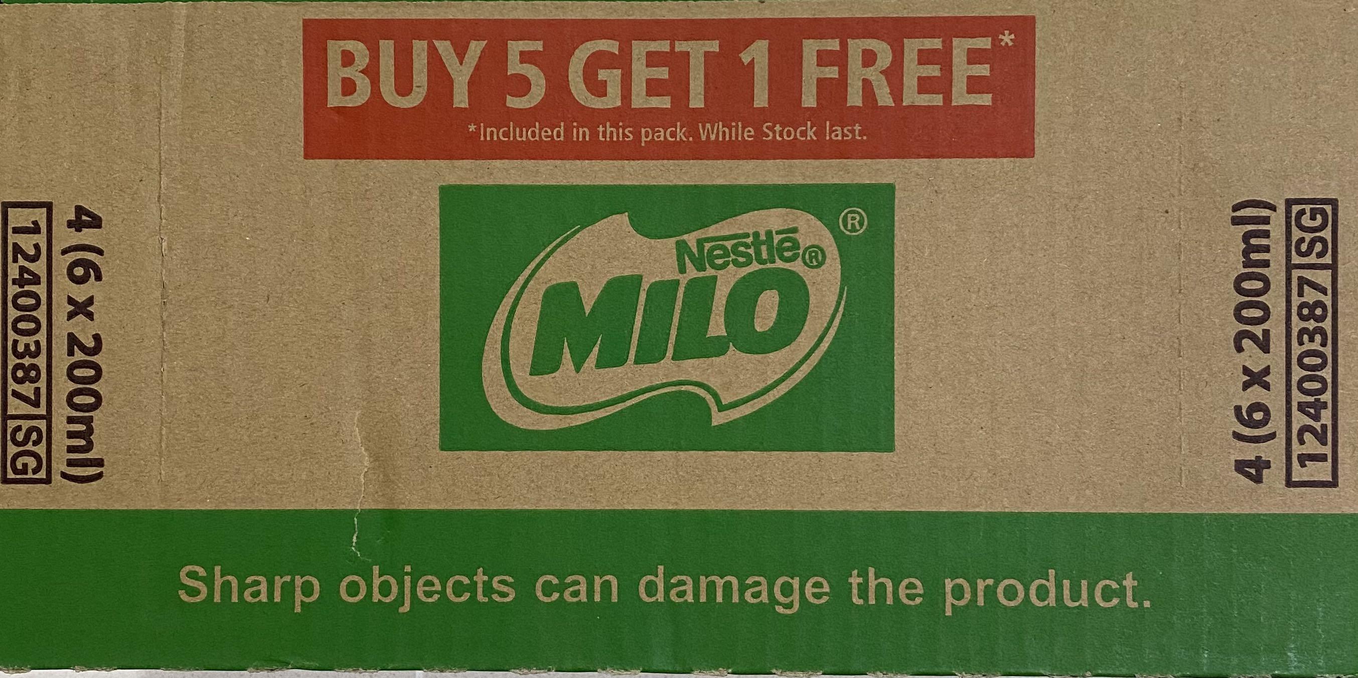 Nestle Milo Packet (24x200ml), Health & Nutrition, Health Supplements ...