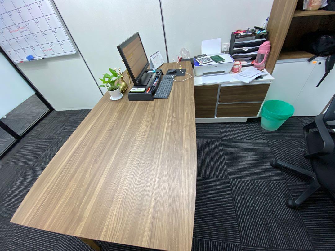 Office Table 180cm x 86 CM/170cm x 76cm, Furniture & Home Living ...