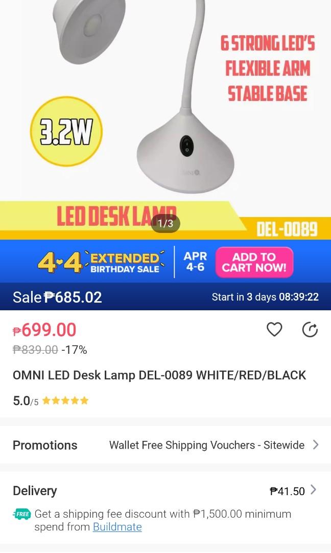 OMNI LED DESK LAMP, TV & Home Appliances, Other Home Appliances on ...
