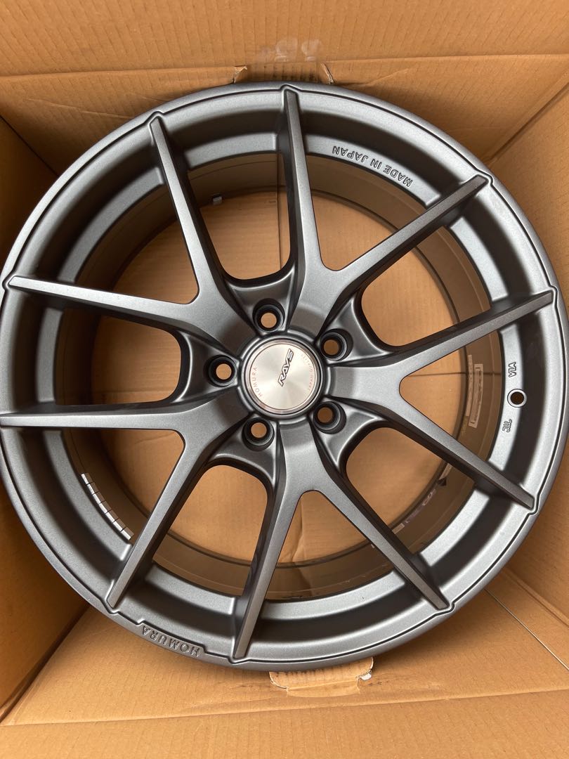 Original Japan Sport Rim Rays Homura A5S 18" 5X112, Car Accessories ...