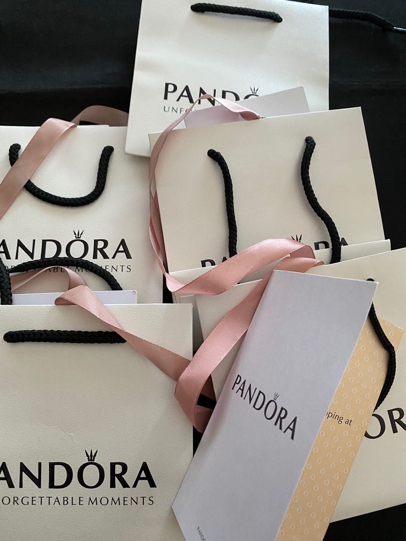 Pandora paper bags w care card free mail, Women's Fashion, Jewelry ...