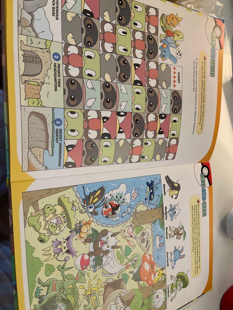 Pokemon visual guide and activity magic book , Hobbies & Toys, Books ...
