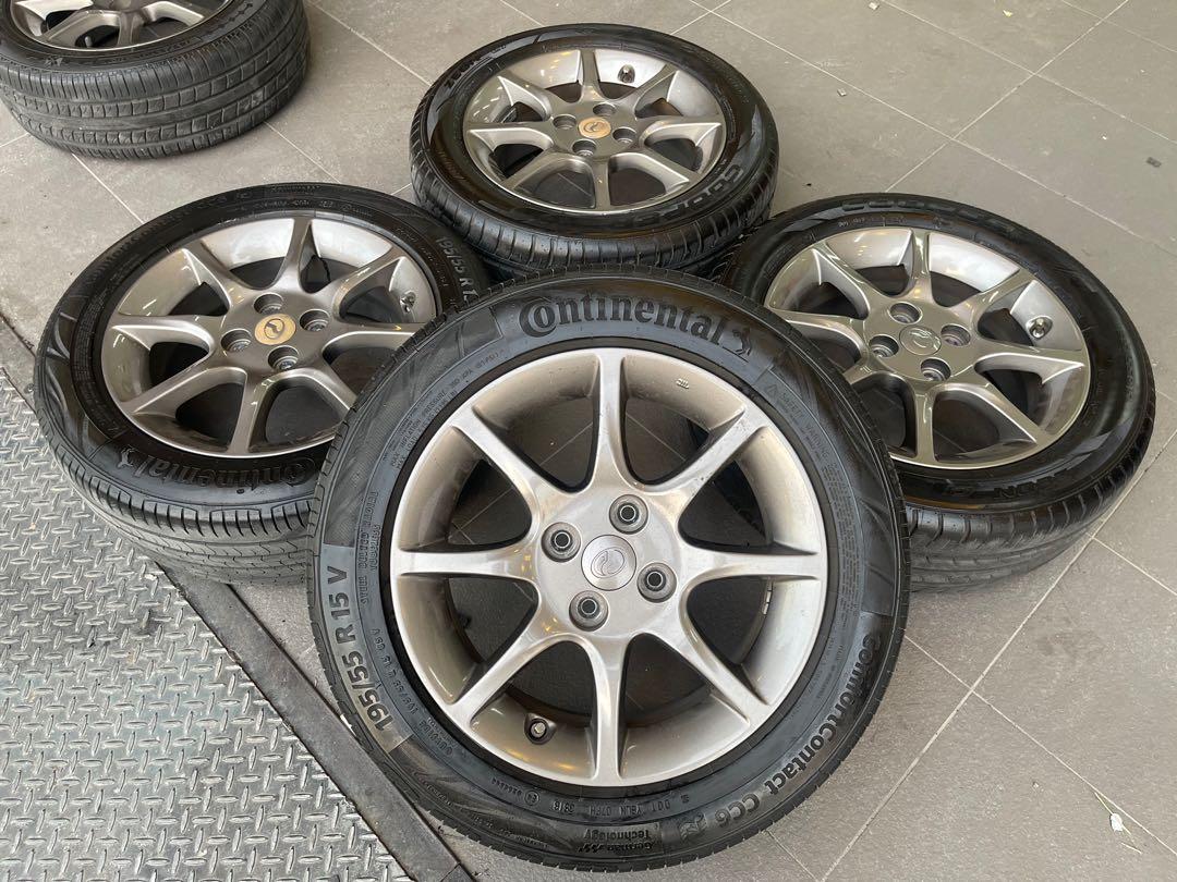 Rim alza advance 15” siap tayar, Auto Accessories on Carousell