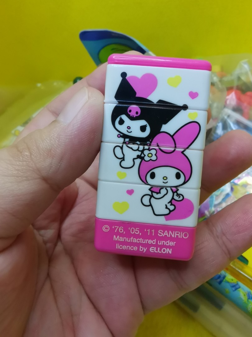 Sanrio Kuromi and My Melody Stackable Stamp, Hobbies & Toys, Stationary ...