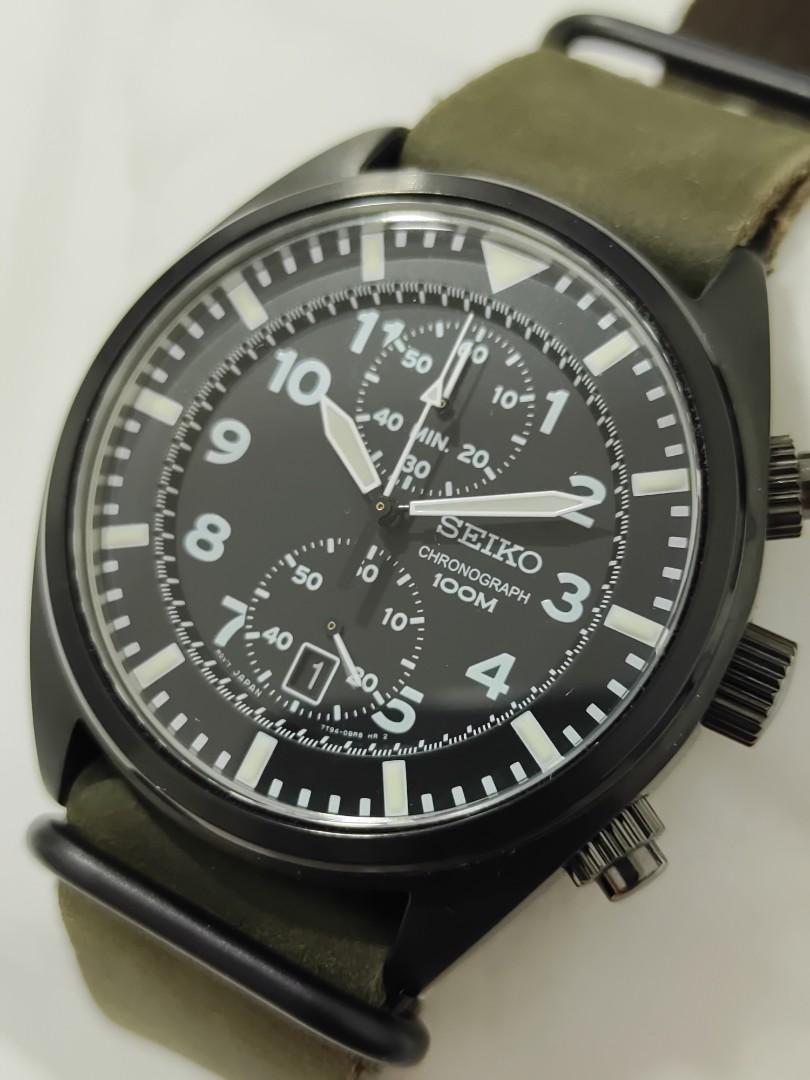 Seiko Chronograph Military SNN233P1 (Rare), Men's Fashion, Watches & Accessories, Watches on ...
