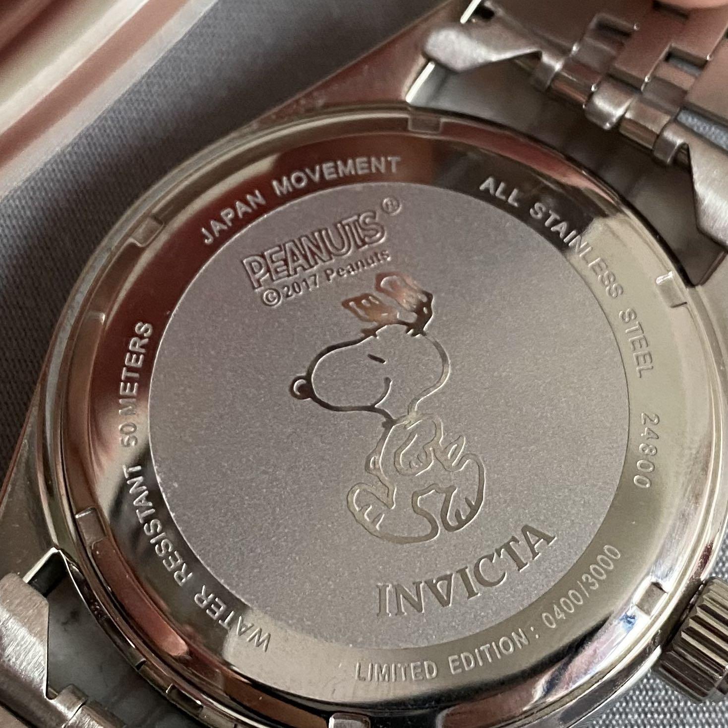 BN Snoopy Peanuts Invicta Cartoon Character Collection Mens Watch ...