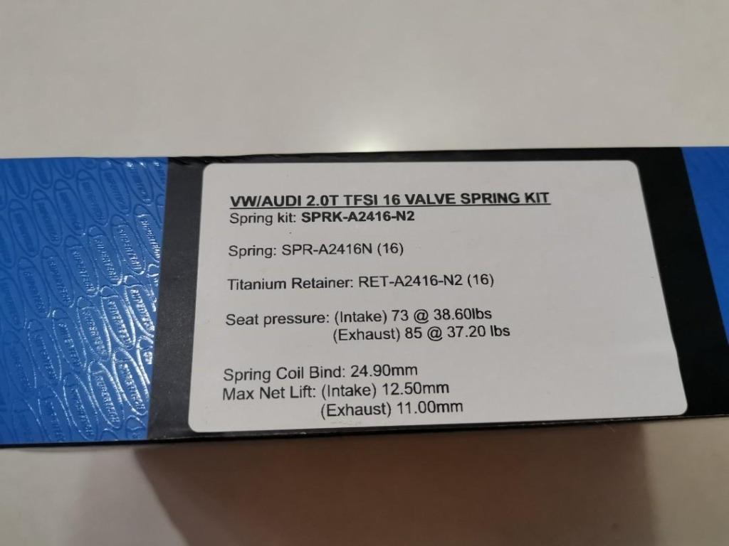 Supertech Valve Spring with Titanium Retainer VW/AUDI 2.0T FSI EA113 ...