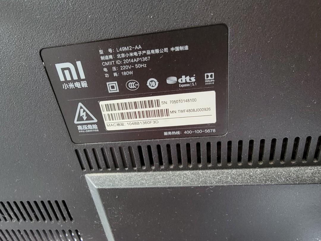 小米電視L49M2-AA, 家庭電器, 電視 & 其他娛樂, 電視 - Carousell