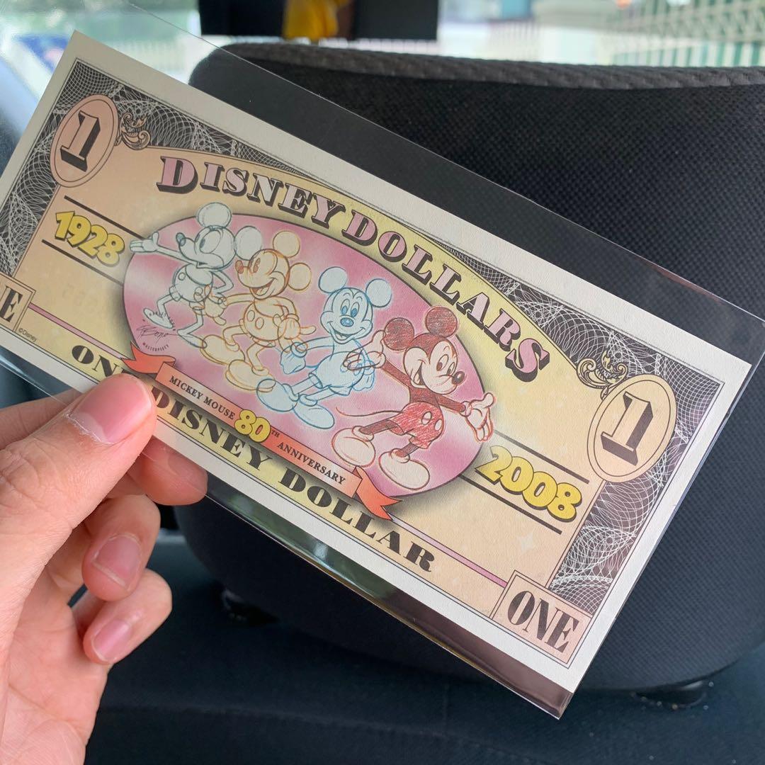 ️ 2008 Disney Dollar ; Disney Currency: Mickey Mouse 1 Dollar ; Mickey ...