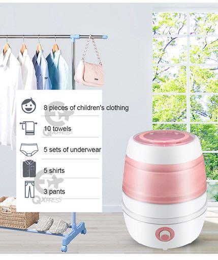 AUX Portable Mini Folding Washing Machine, TV & Home Appliances ...