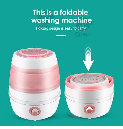 AUX Portable Mini Folding Washing Machine, TV & Home Appliances ...
