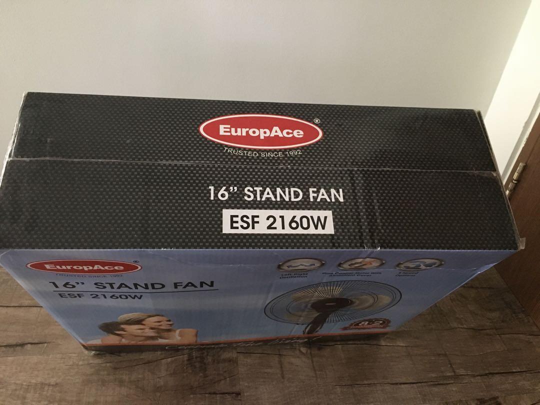 EuropAce Stand Fan, Furniture & Home Living, Lighting & Fans, Fans on ...
