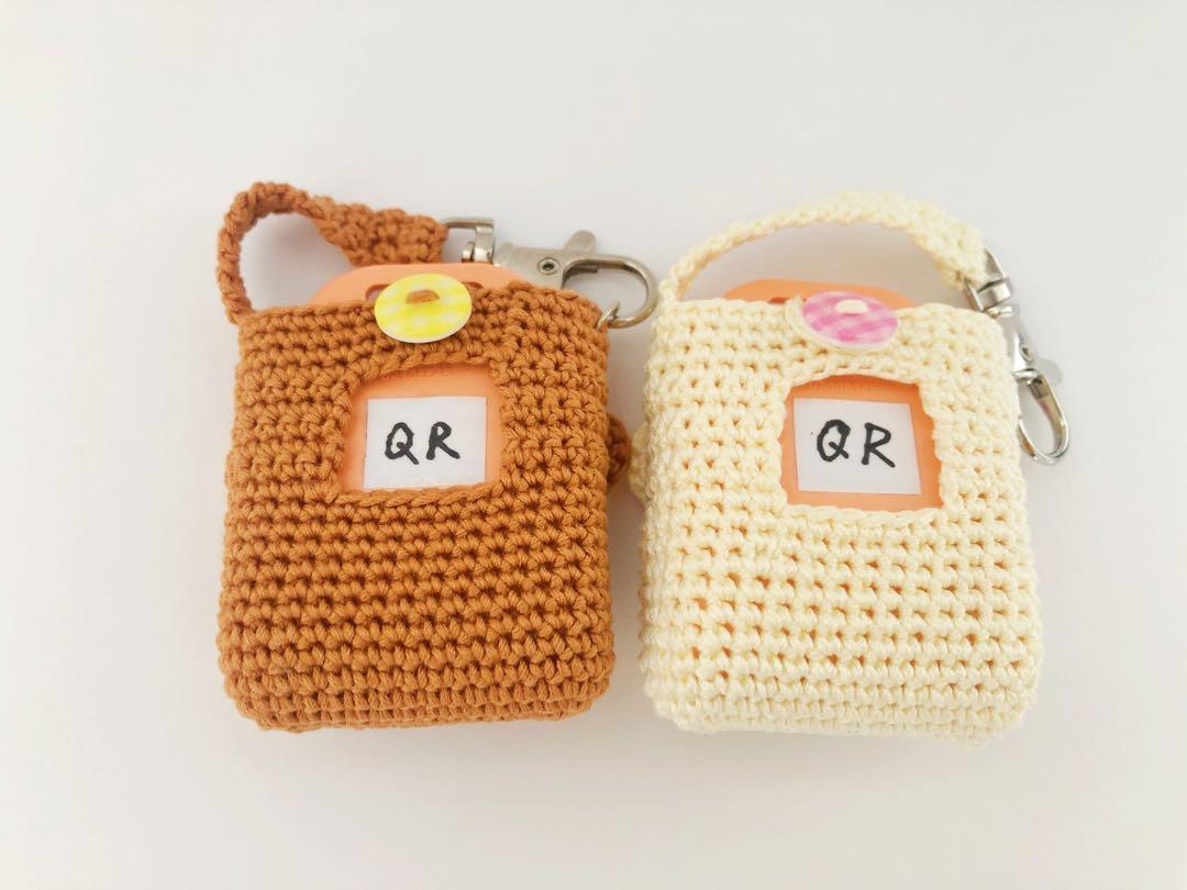 Handmade crochet TraceTogether token pouch Rilakkuma and Korilakkuma ...