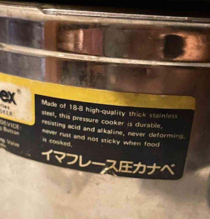 Imarflex pressure cooker stainless steel, Furniture & Home Living ...
