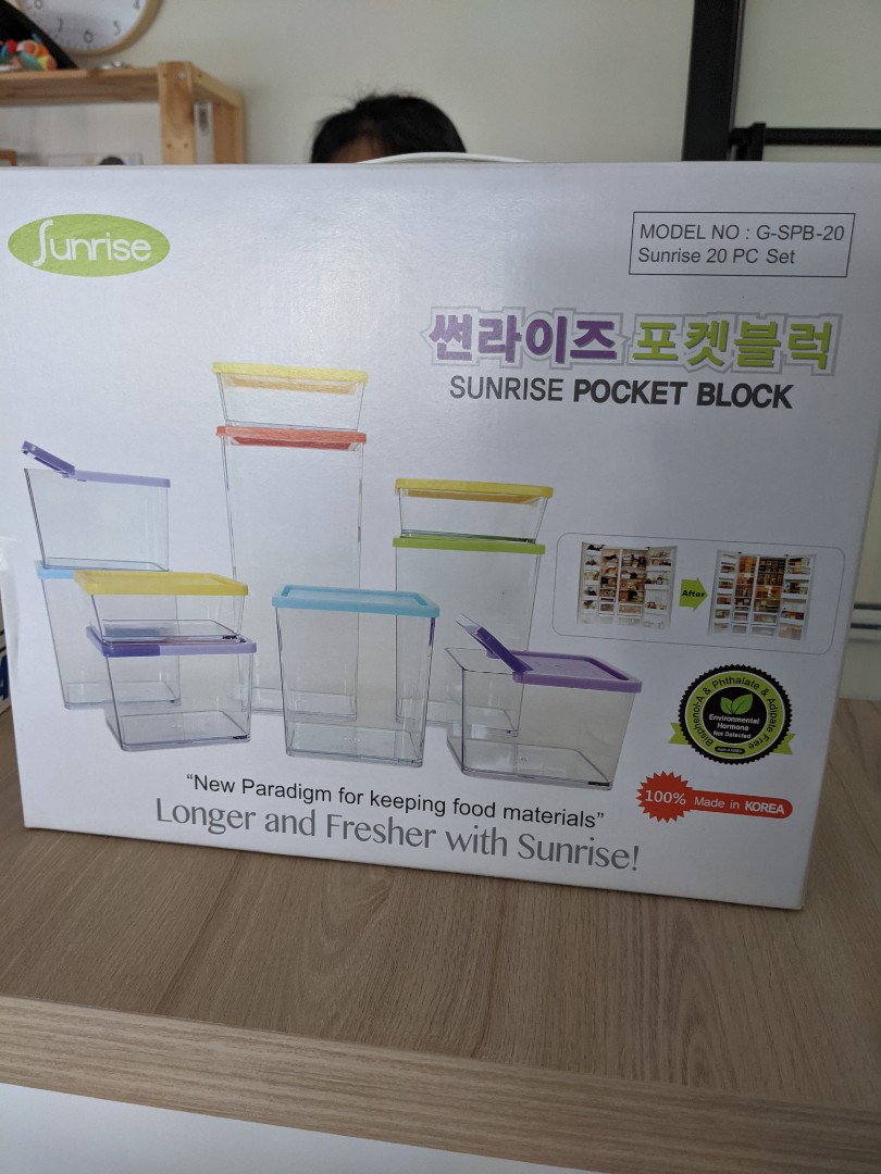 Korean sunrise 10 pc Tupperware container, Furniture & Home Living ...