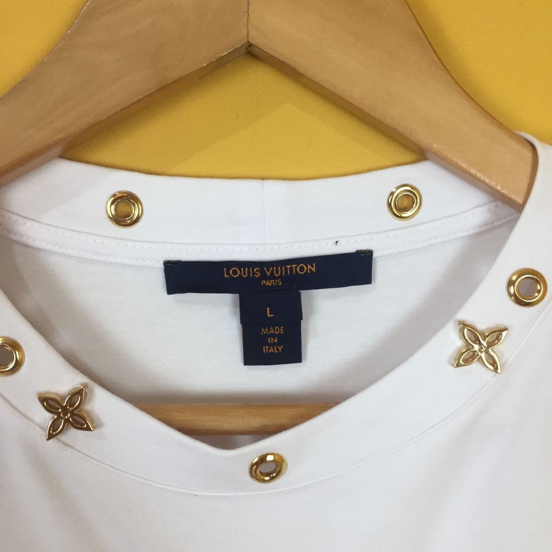 LOUIS VUITTON EMBELLISHED TOP LV, Women's Fashion, Tops, Shirts on ...