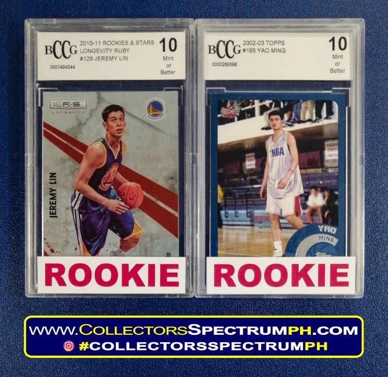 NBA ASIAN Heroes Yao Ming Rookie and Jeremy Lin Rookie very rare BCCG ...