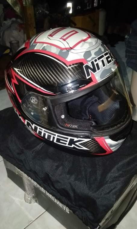 Nitek Carbon Fiber Helmet, Motorbikes, Motorbike Parts & Accessories ...