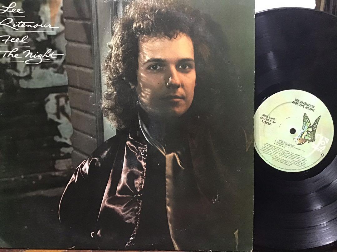 LP Lee Ritenour - Feel the Night OOP USA ELEKTRA BUTTERFLY VINYL RECORD Anubis Piring Hitam Jazz ...