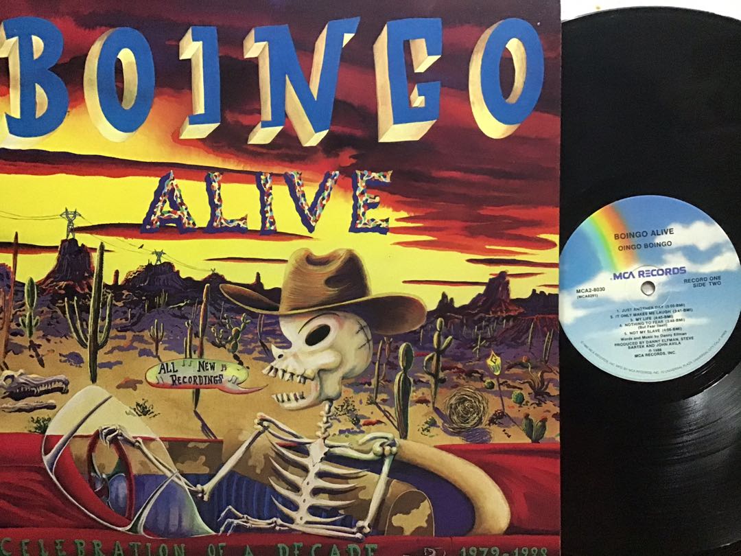 LP Oingo Boingo - Alive: Celebration of a Decade OOP USA VINYL RECORD ...