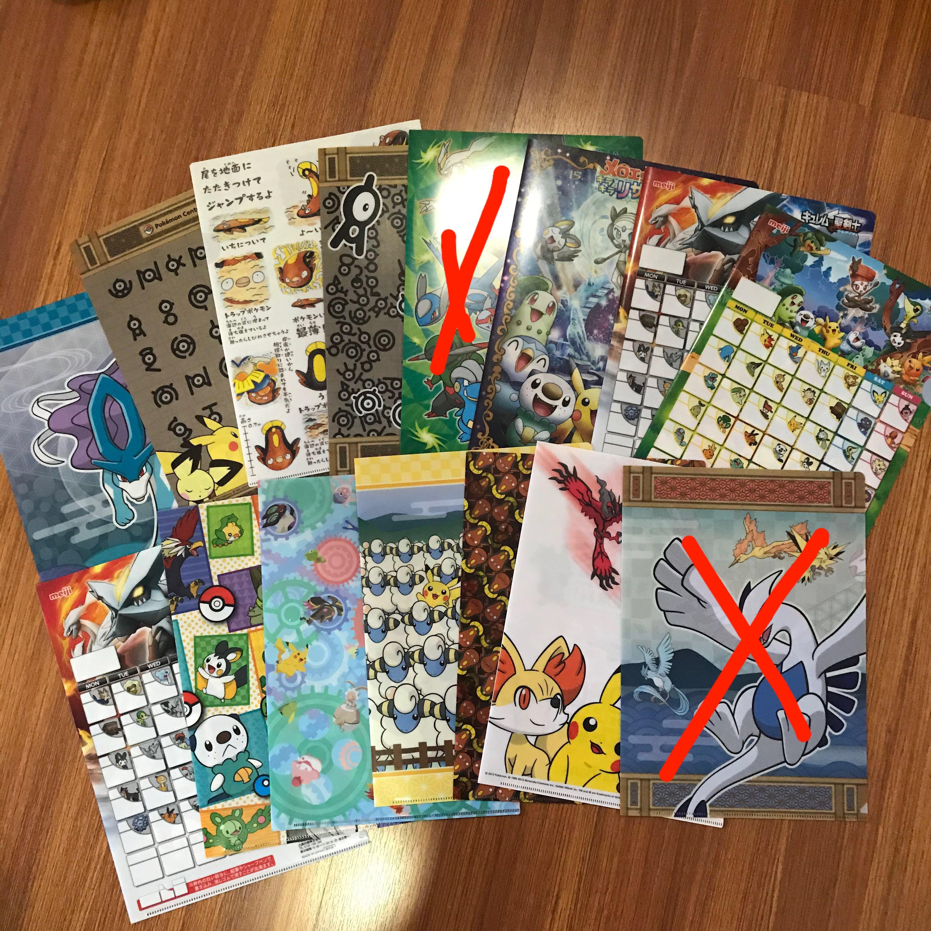 Pokemon A4 files pikachu/ legendary/eevee, Hobbies & Toys, Stationery ...
