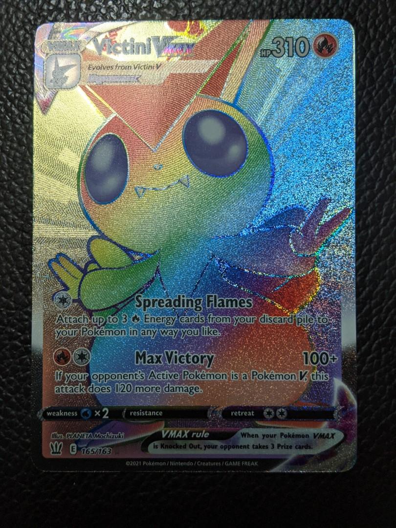 Pokemon Victini VMAX Hyper Rare, Hobbies & Toys, Toys & Games on Carousell