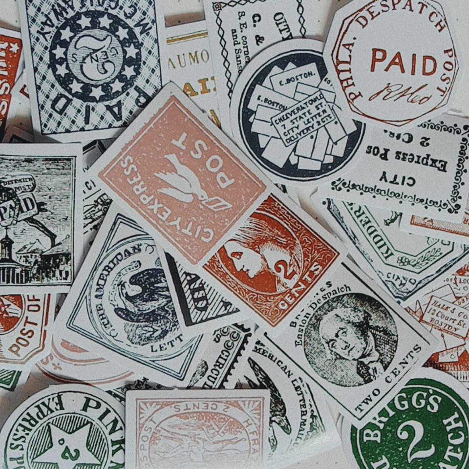 Postage stamp stickers, Hobbies & Toys, Stationary & Craft, Stationery ...