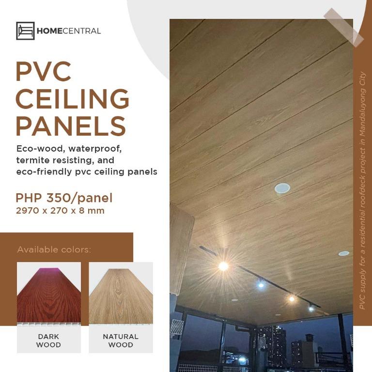 PVC Ceiling Panel - Wood design, Furniture & Home Living, Home ...