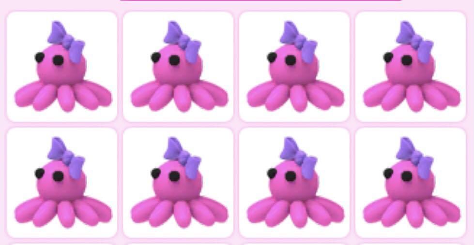 Roblox adopt me octopus plush, 電子遊戲, 遊戲機配件, 遊戲禮物卡及帳戶 - Carousell