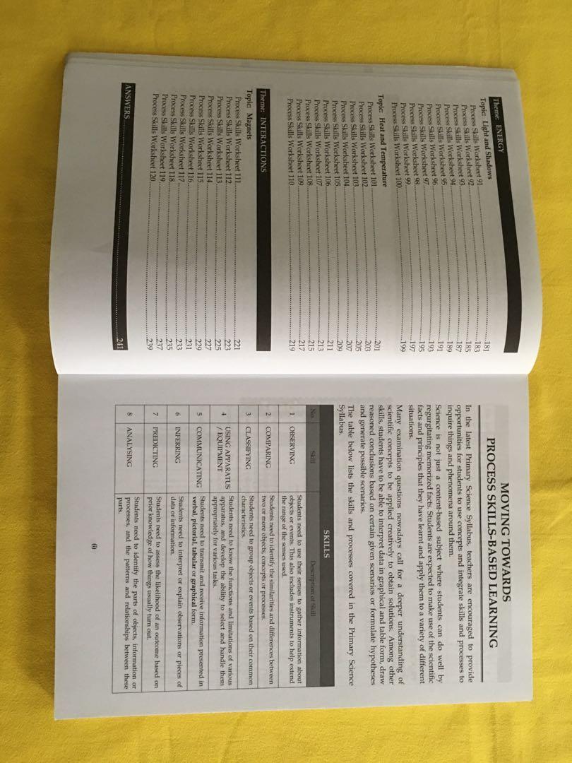 Science Process Skills 3 & 4 Activity Book with Answer Key- New ...