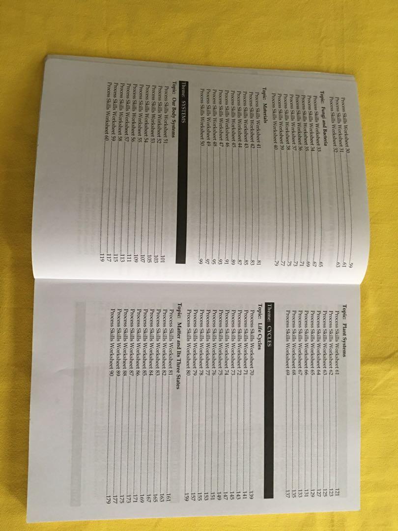 Science Process Skills 3 & 4 Activity Book with Answer Key- New ...