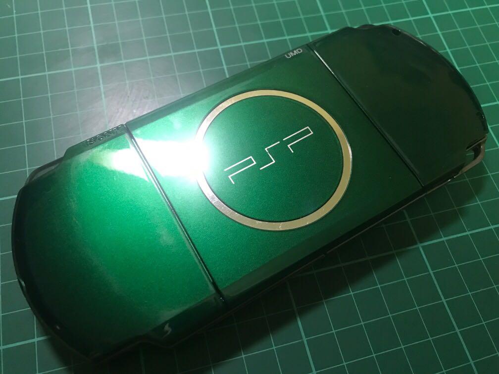 Sony Psp 3000 Slim Carnival spirited Green(Rare), Video Gaming, Video ...