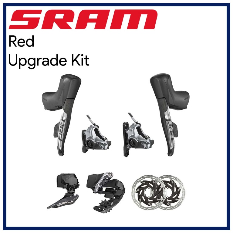 SRAM Red ETAP AXS 2x12 Flat Mount HRD Upgrade Kit / Groupset for Road Bike, Sports Equipment ...