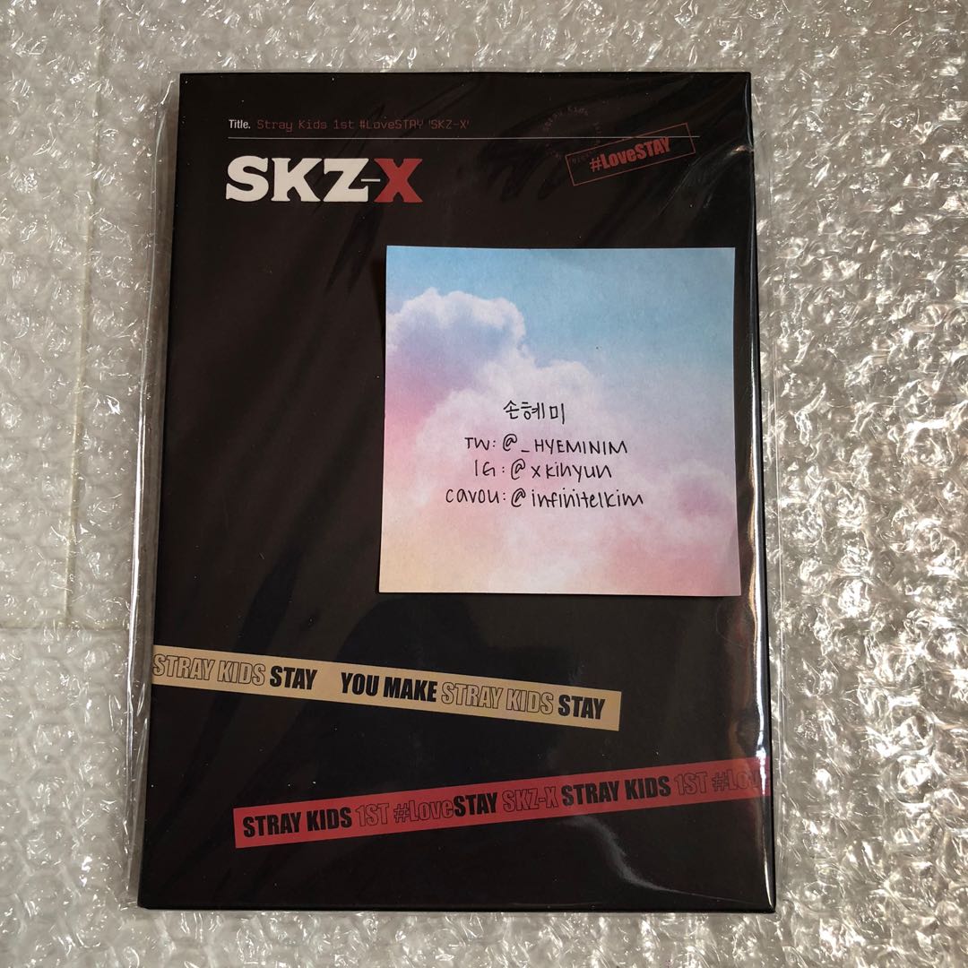 Stray Kids 1st #LoveSTAY ‘SKZ-X’ Official Goods - Paper Frame + Photo ...