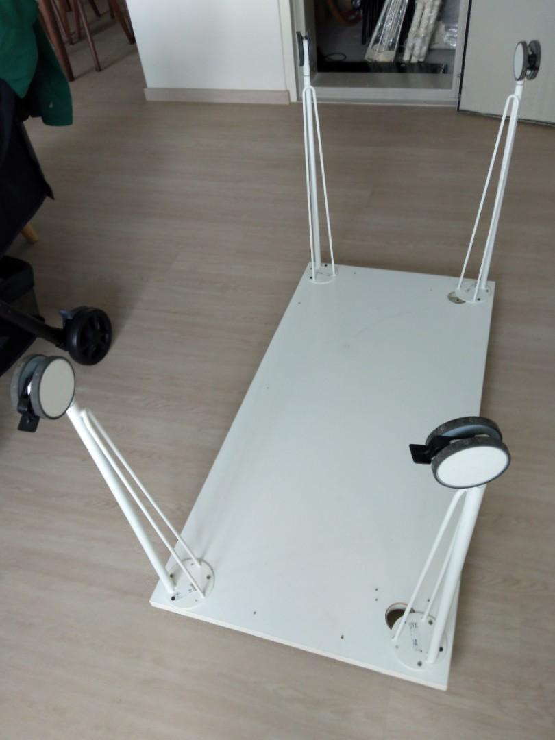 Table leg ikea.(wheel), Furniture & Home Living, Furniture, Tables ...