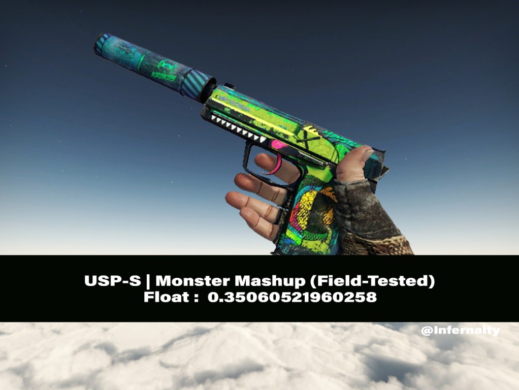 USP-S Monster Mashup FT CSGO SKINS KNIVES, Video Gaming, Gaming ...