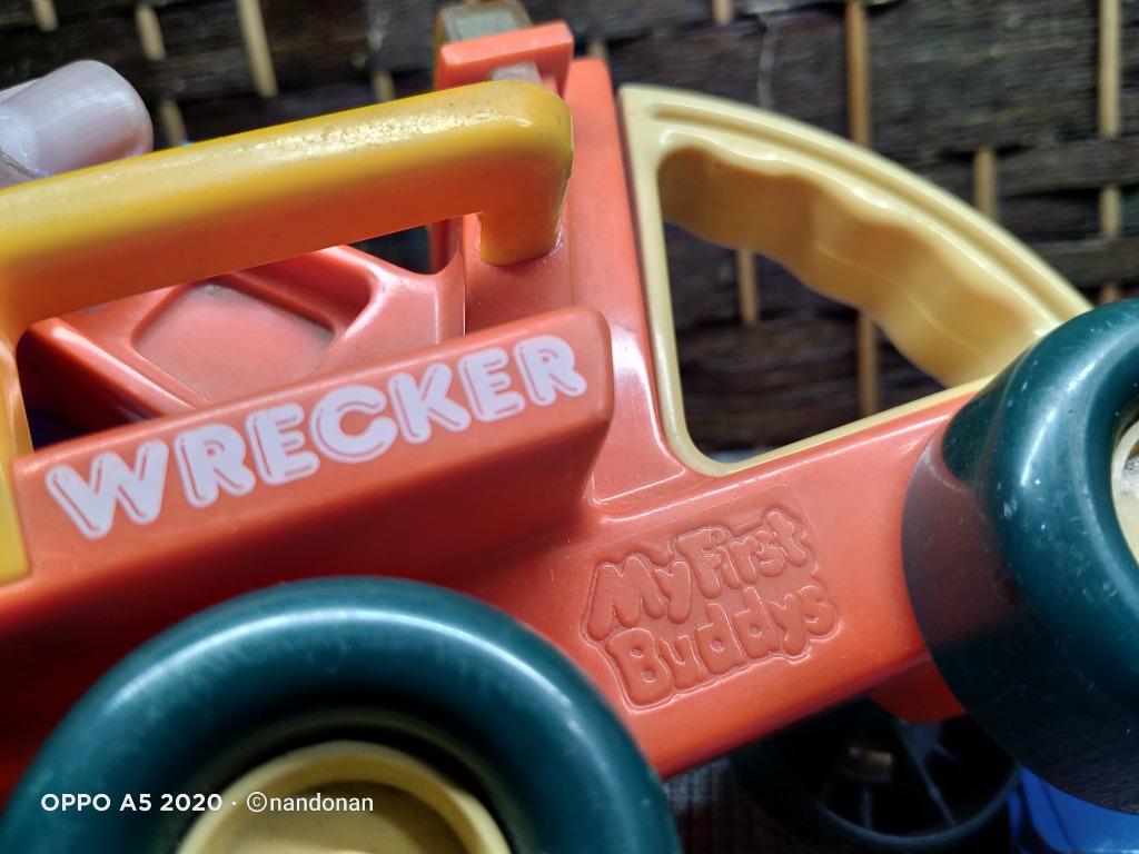 1987 VINTAGE BUDDY L "MY FIRST BUDDYS" WRECKER TRUCK PRESCHOOL TOY ...