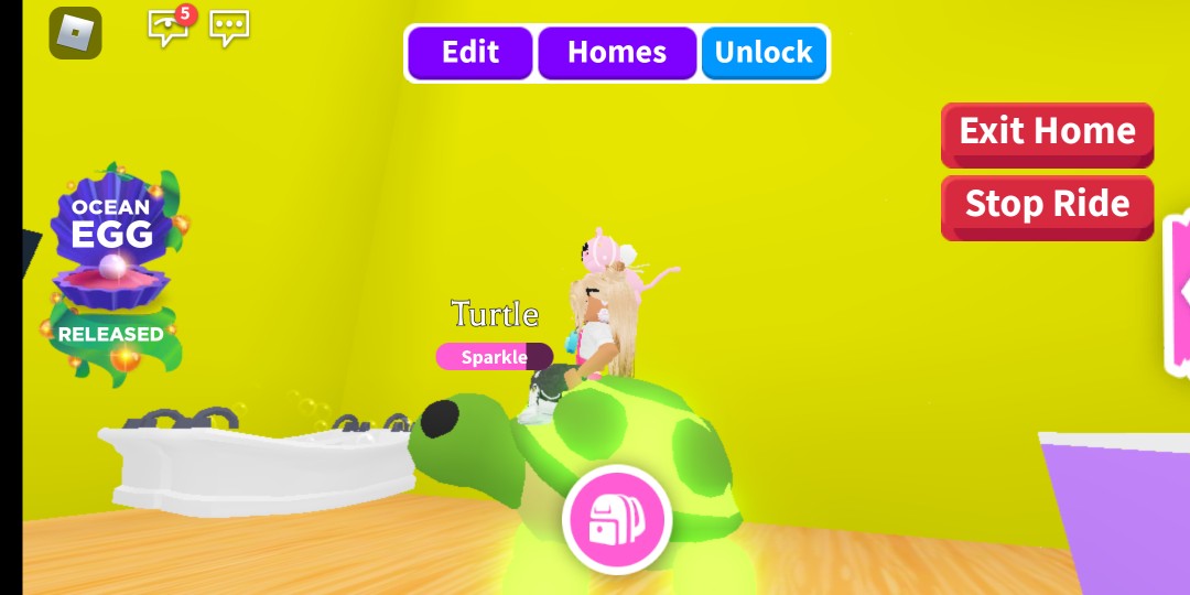 Adopt me Neon Fly Ride Turtle (NFR), Video Gaming, Gaming Accessories ...