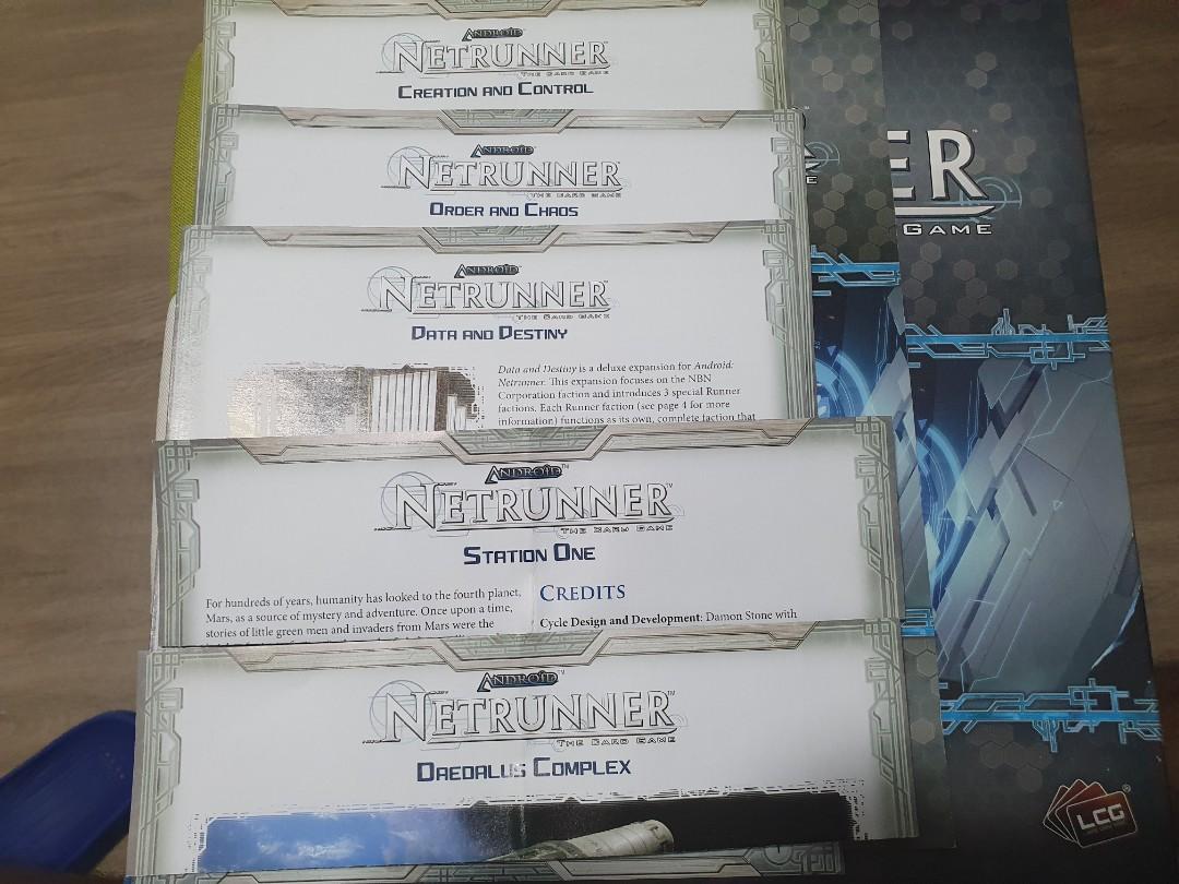 Android Netrunner + 5 expansions, Hobbies & Toys, Toys & Games on Carousell