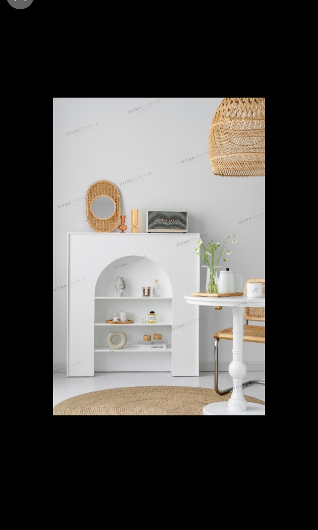 Arc Sideboard Display Cabinet White, Furniture & Home Living, Furniture ...