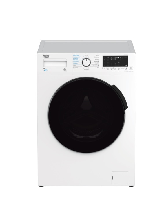 Beko WDB7425R2W (7/4KG) Front Load Washer Dryer, TV & Home Appliances ...