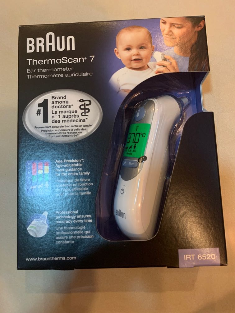 Braun Thermoscan 7 IRT6520, Health & Nutrition, Thermometers on Carousell