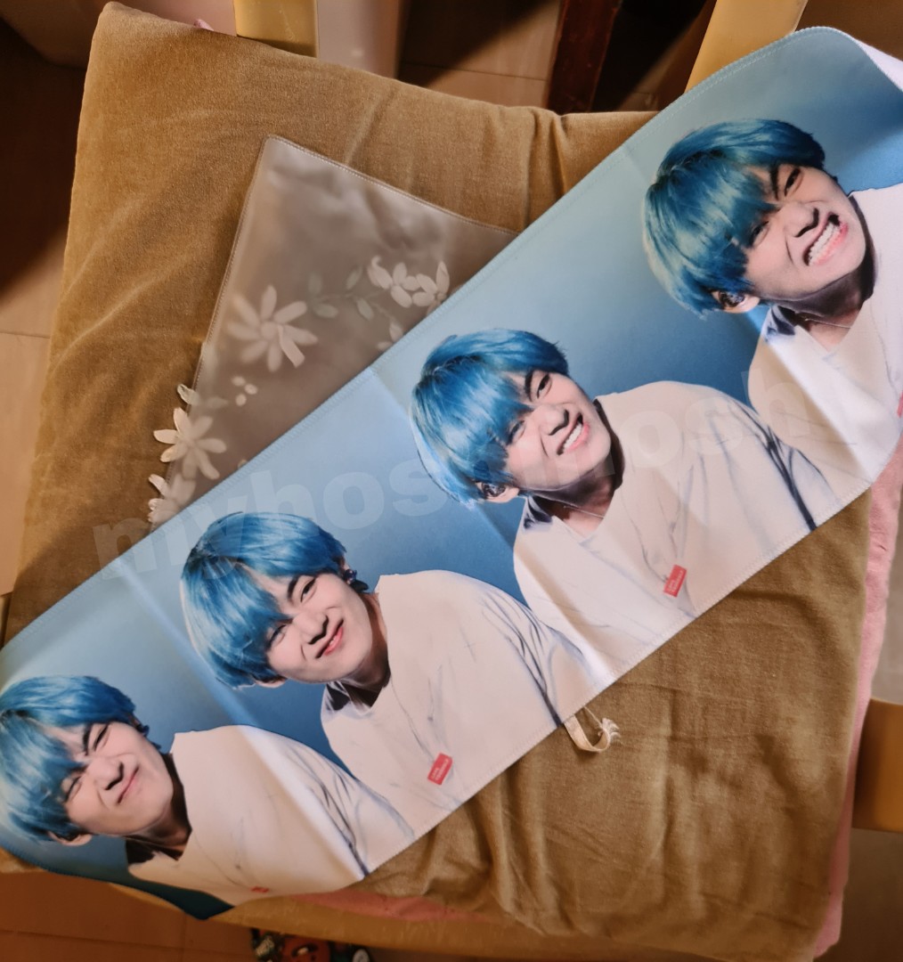 BTS V CHEERING BANNER, Hobbies & Toys, Memorabilia & Collectibles, K ...